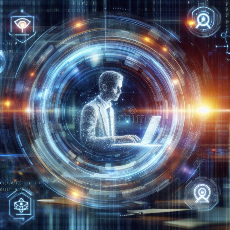 Abstract AI Accelerating Workflow for Office Workers - Futuristic ... Abstract AI Accelerating Workflow for Office Workers - Futuristic ...