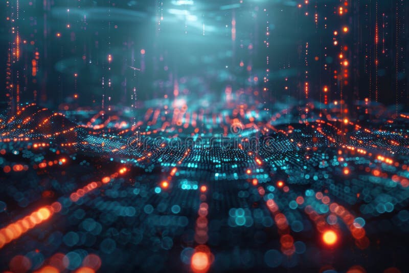 Abstract AI Algorithm Background with Neural Networks, Data, and ... Abstract AI Algorithm Background with Neural Networks, Data, and ...