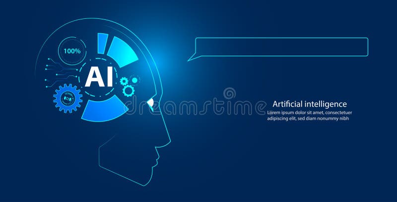 Abstract AI. Artificial Intelligence Concept. Using AI To Solve ...