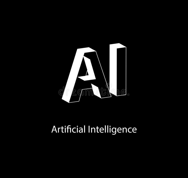 Abstract Ai Artificial Intelligence Simple Elegant Black and White ...
