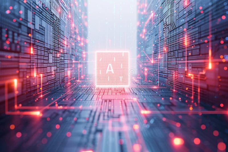 Abstract AI Concept Background, Showcasing the Power of Artificial ...