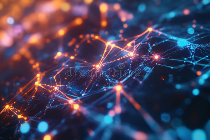 Abstract Ai Driven Visualization Of Deep Learning Algorithms Featuring