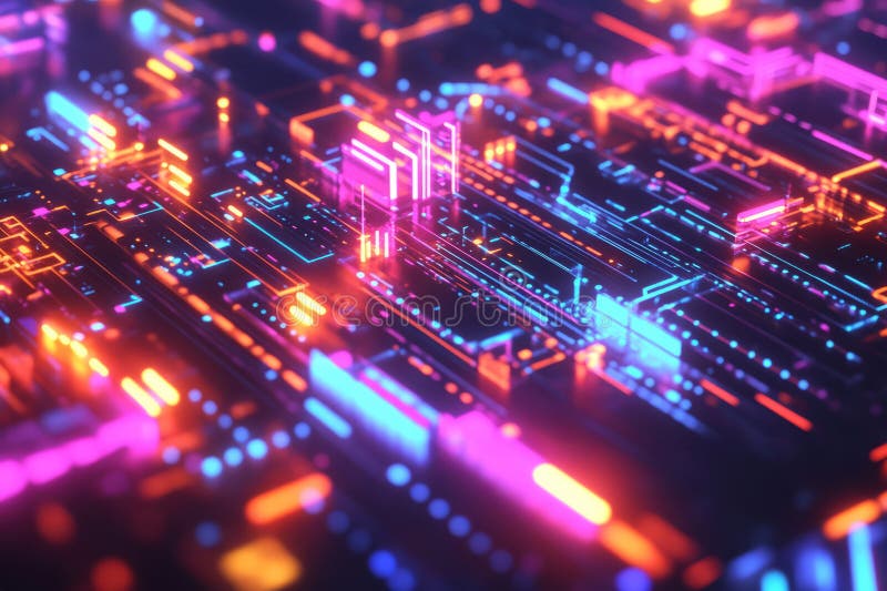 Abstract Ai Driven Visualization Of Deep Learning Algorithms Featuring