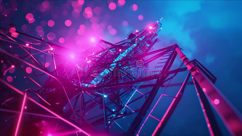 Abstract AI-generated Background with Digital Shapes, Futuristic ...