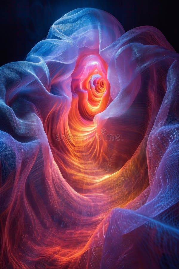 Abstract Air Waves. 3d Illustration Stock Illustration - Illustration ...