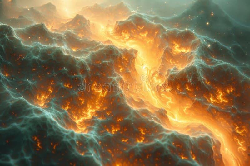 Abstract Air Waves. 3d Illustration Stock Illustration - Illustration ...