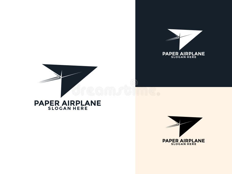 Abstract Airplane Launch Logo Icon Design, Paper Airplane Logo Template ...