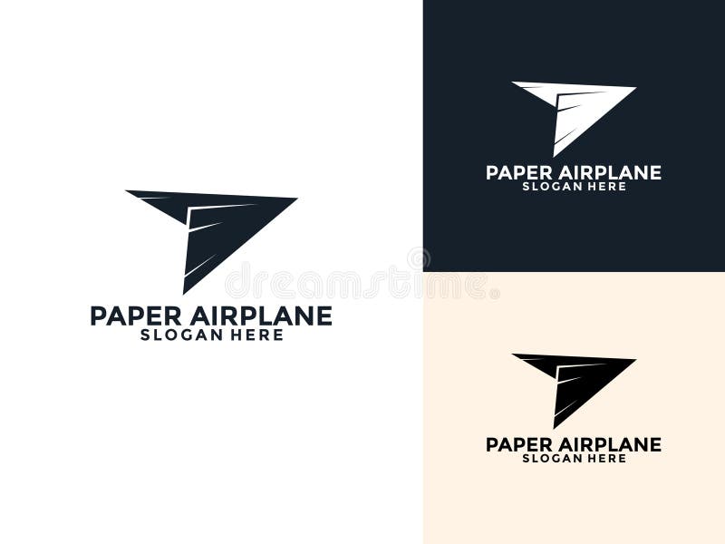 Abstract Airplane Launch Logo Icon Design, Paper Airplane Logo Template ...