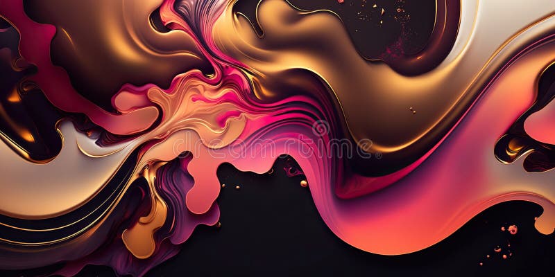 Abstract Alcohol Ink Background, Generative AI Stock Illustration ...