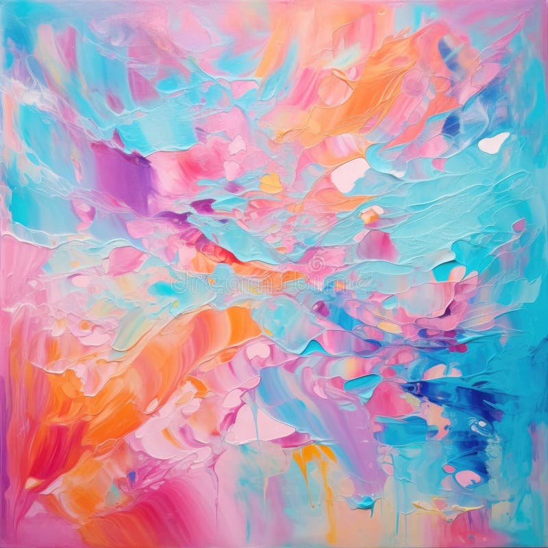 Abstract Alcohol Ink Liquid Paint Colorful Art, Ai Stock Illustration ...