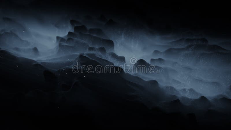Abstract Alien Landscape Background 3D Render Illustration Stock ...
