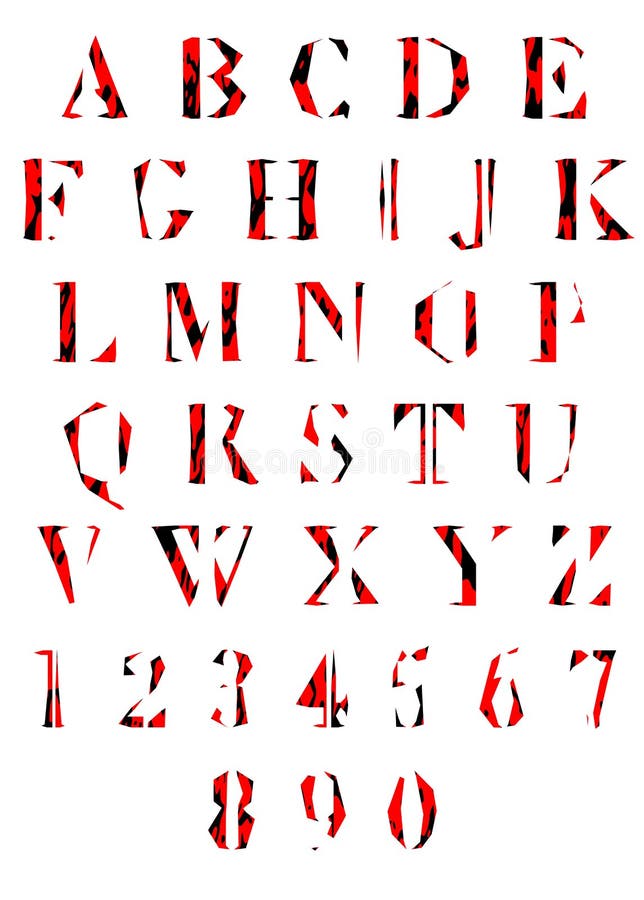 Abstract alphabet stock illustration. Illustration of icon - 35282681