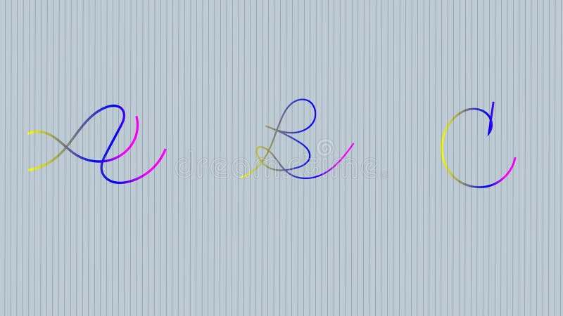 Abstract Alphabet Letters in Freestyle on Background Stock Vector ...