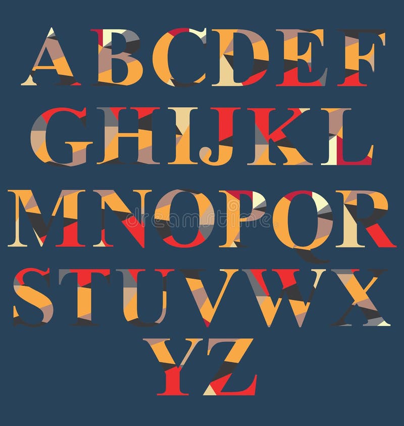 Abstract Alphabet Set stock vector. Illustration of collection - 42693687