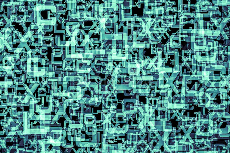 Abstract Alphabet Text Background Stock Illustration - Illustration of ...