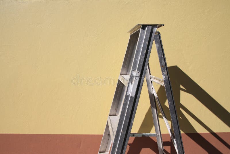 Abstract of Aluminum Ladder with Two Tone Cream and Brown Texture Stock ...