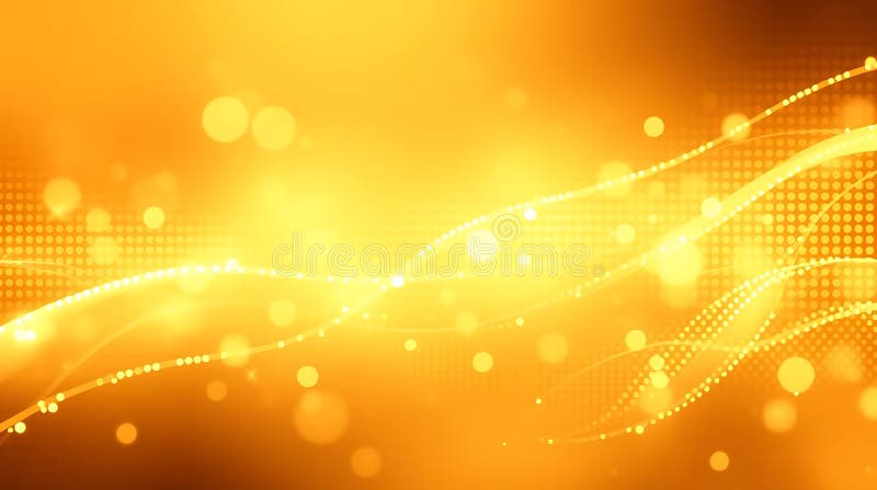 Abstract Amber Backdrop with Dynamic Light Trails and Bokeh Effect ...
