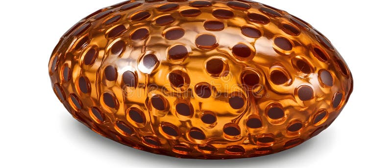 Abstract Amber Orb with Perforated Surface Texture Good Resolution ...