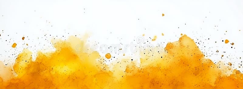 Abstract Amber Watercolor Splash Background Design Stock Illustration ...