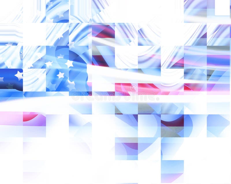 Abstract american flag stock illustration. Illustration of abstract ...