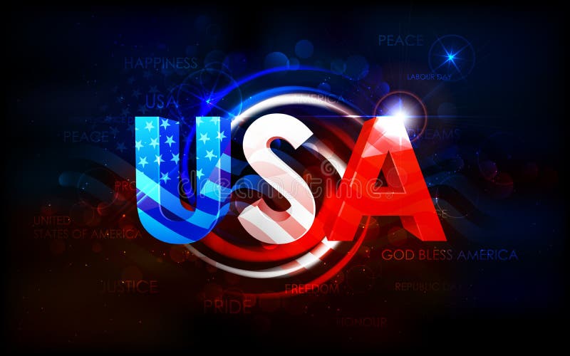 Abstract American Flag Background Stock Vector - Illustration of ...