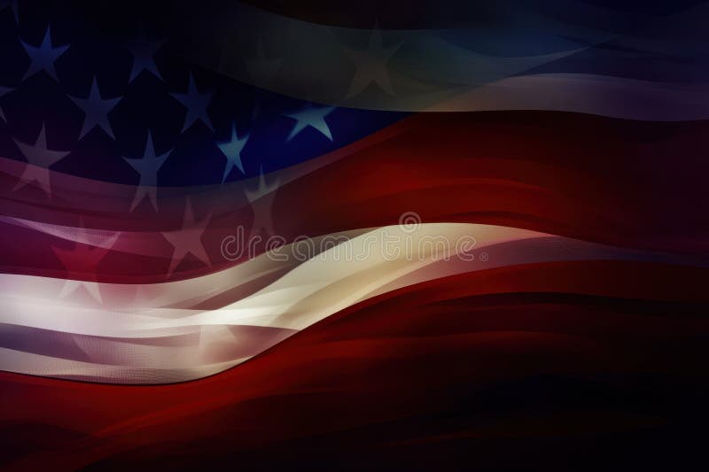 Abstract American Flag Background with Stars and Stripes Design Stock ...
