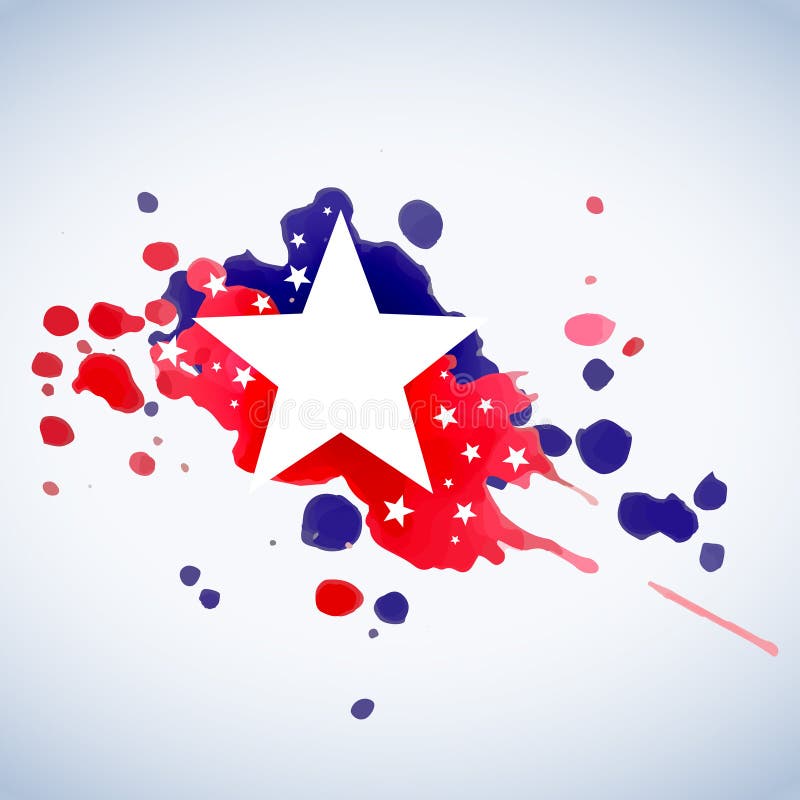 Abstract American Flag Background Stock Vector - Illustration of ...