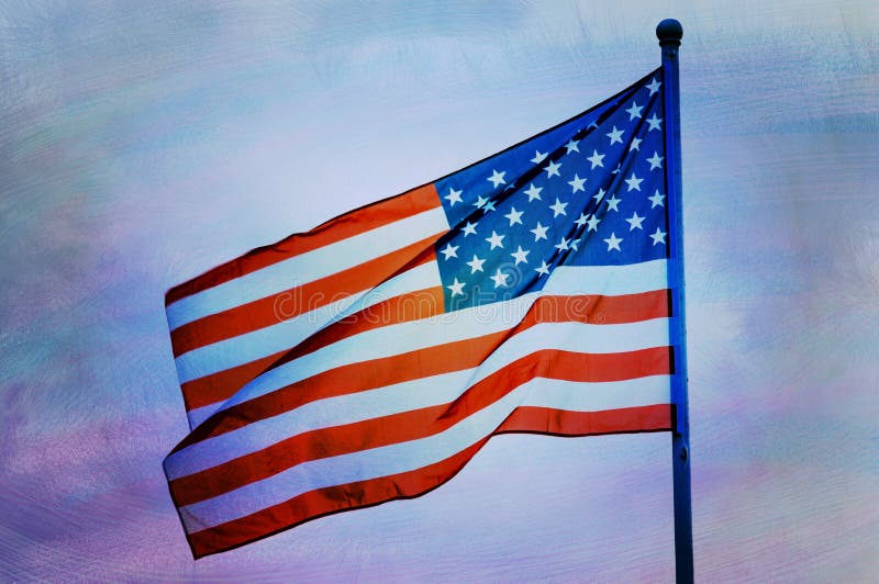 Abstract American Flag Waving Stock Image - Image of freedom, democracy ...