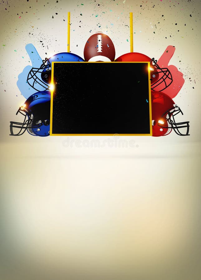 Abstract American Football Background Stock Illustration - Illustration ...