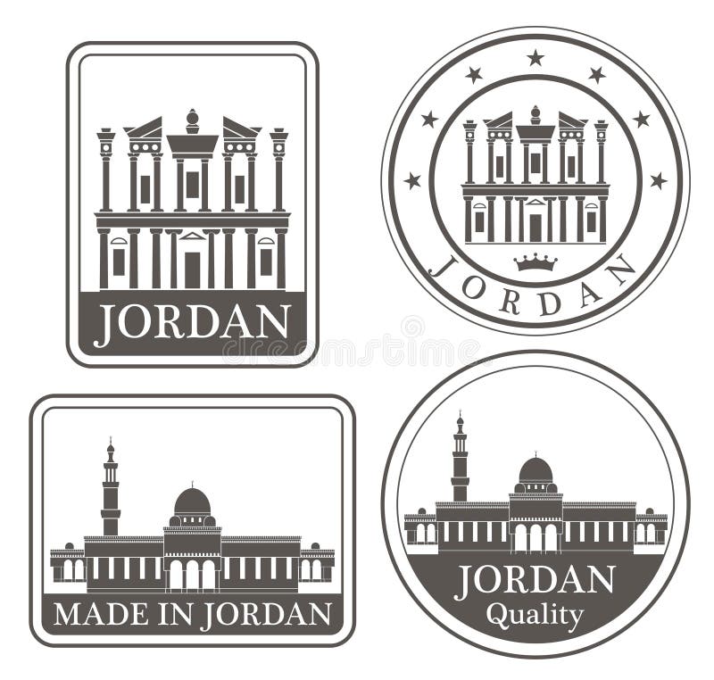 Amman Vector Illustration stock illustration. Illustration of citadel ...