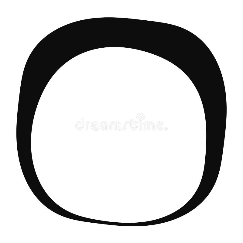 Abstract Amorphous Rounded Square Shape, Element. Rounded Square Icon ...