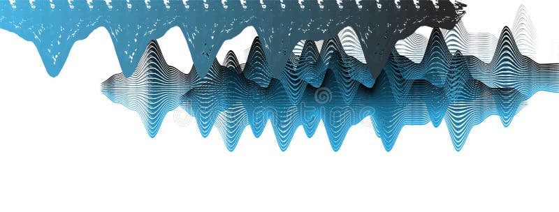 Audio Track Waveform Vector Illustration Stock Vector - Illustration of ...