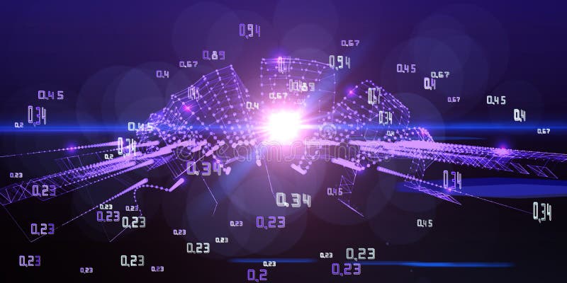 Abstract Analysis Infographics Background. Big Data. Futuristic ...