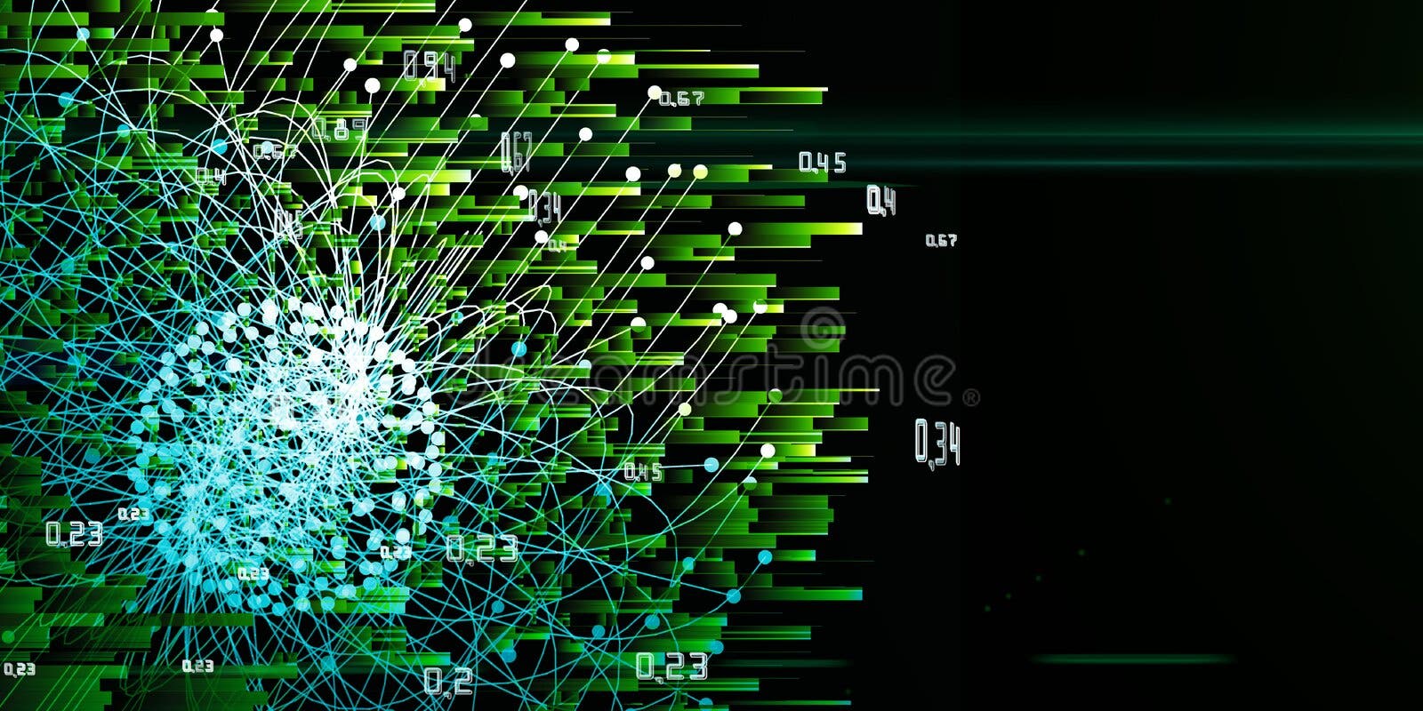 Big Data Concept. Abstract Artificial Intelligence Background. Machine ...