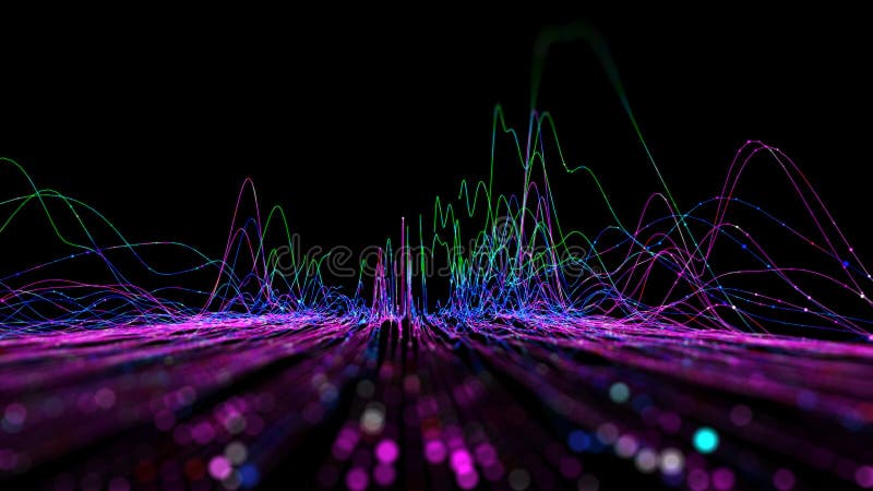 Abstract Analytical Thinking Concept on Digital Art Concept. Stock ...