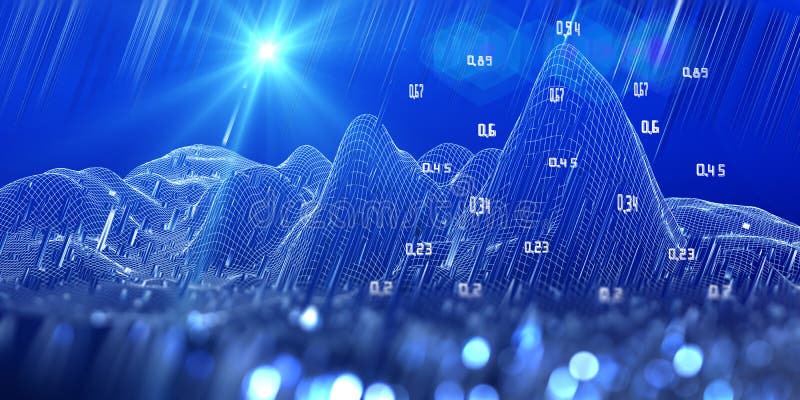 Abstract Analytical Thinking Concept on Digital Art Concept. Stock ...