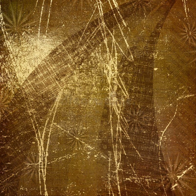Abstract Ancient Background in Scrapbooking Style Stock Illustration ...