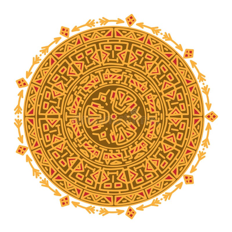 Ancient Pattern. Vector Illustration Stock Vector - Illustration of ...