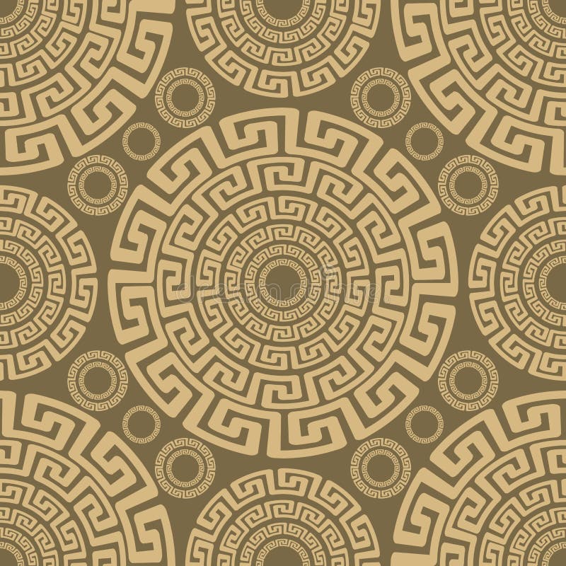 Abstract Ancient Vector Seamless Pattern Stock Vector - Illustration of ...