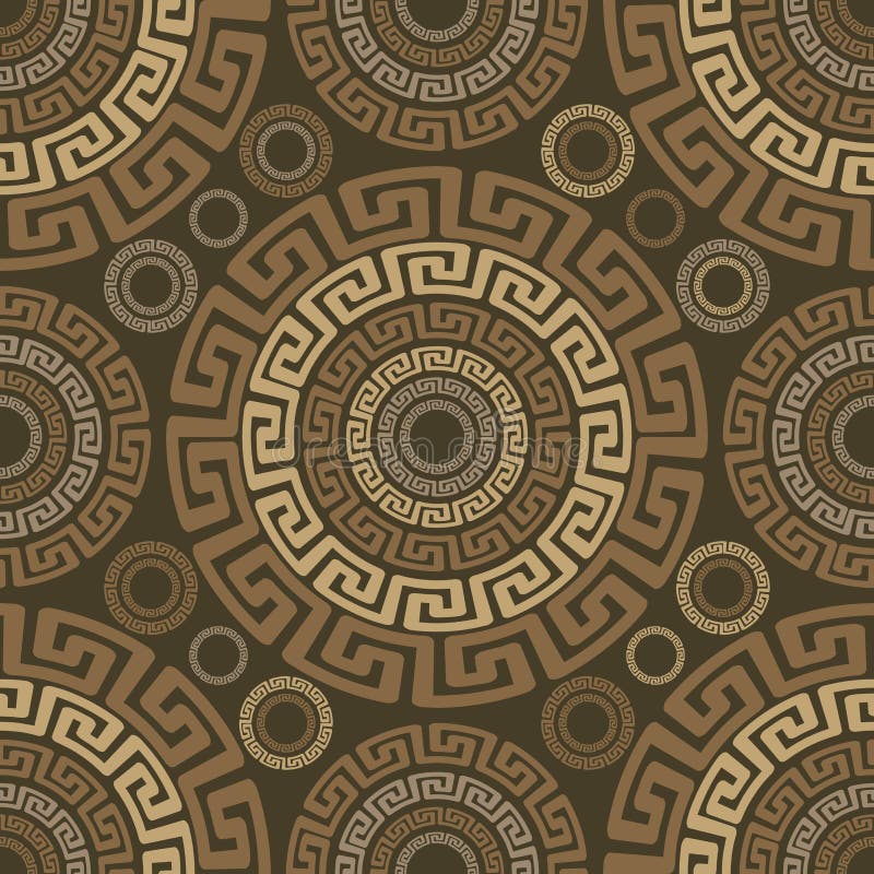 Abstract Ancient Vector Seamless Pattern Stock Vector - Illustration of ...