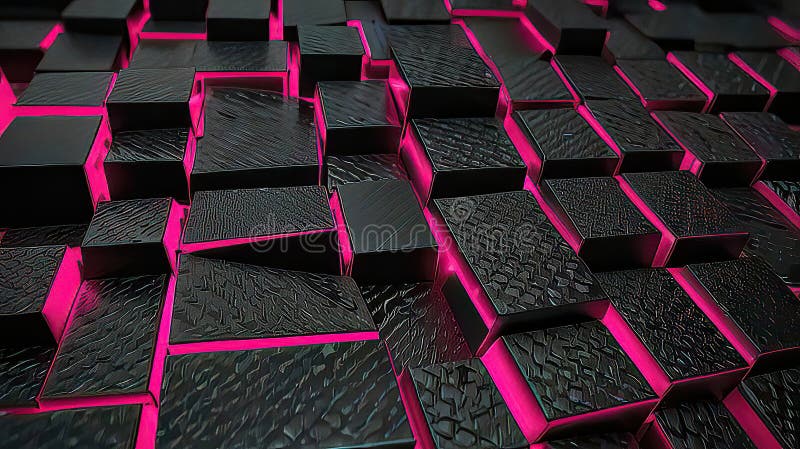 Abstract Angled Blocks with Fiber Texture Background Stock Illustration ...