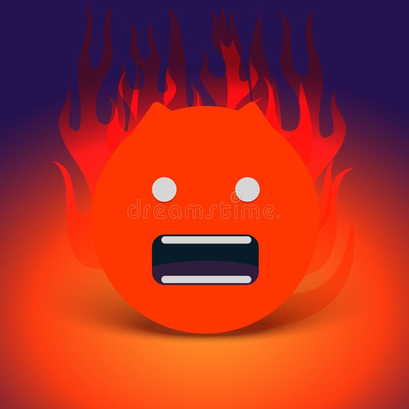 Abstract angry face stock illustration. Illustration of smiley - 41376807