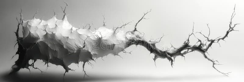 Abstract Angular Vines with Geometric Shapes and Sharp Lines Form a ...