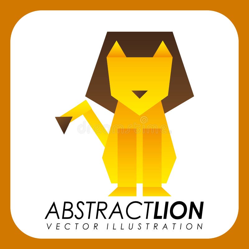 Abstract animal design stock vector. Illustration of lion - 47341494