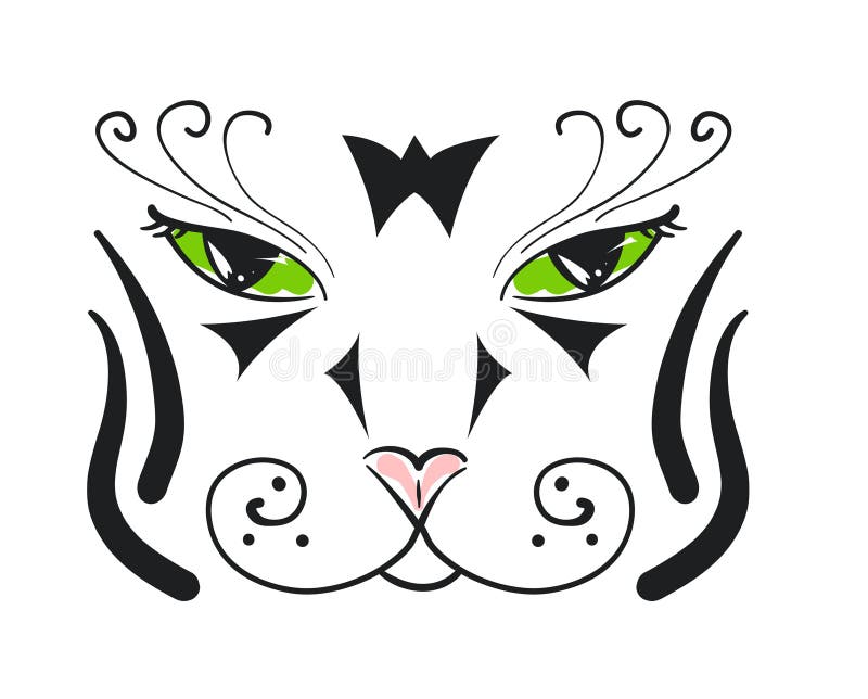 Abstract animal face stock vector. Illustration of design - 349576357