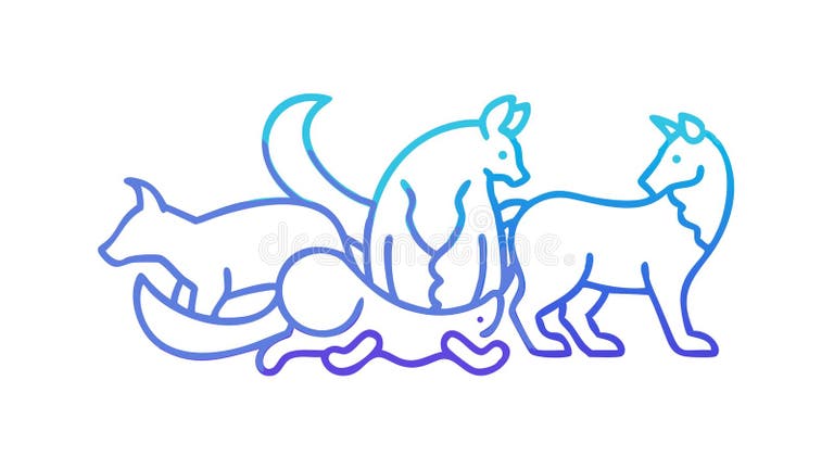 Abstract Animal Forms: Fluid Dynamic Creatures, Vector Design ...