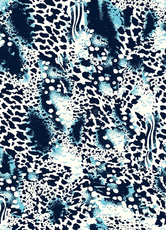 Abstract Animal Leopard Print Seamless Repeat Print Textile Pattern ...