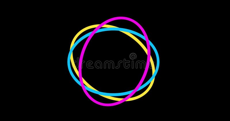 Abstract Animated Background with Circles Changing Colors. Background ...