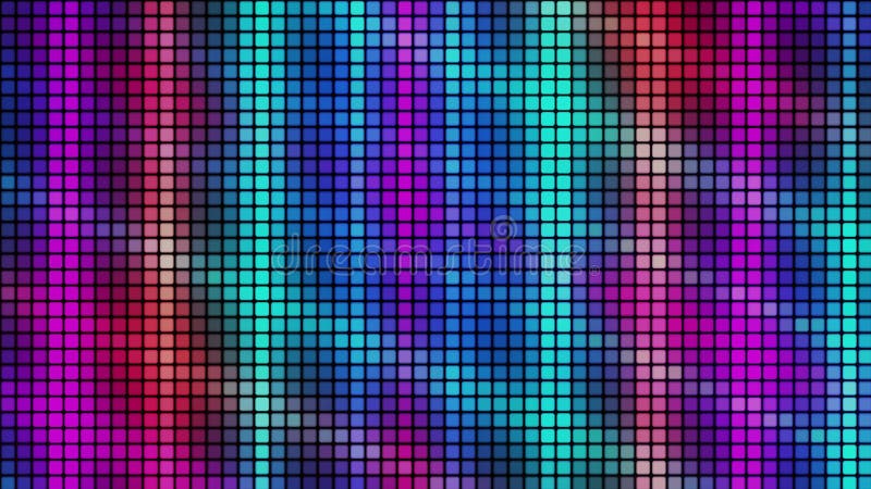 Abstract Animated Background of Multi-colored Squares. Abstract ...