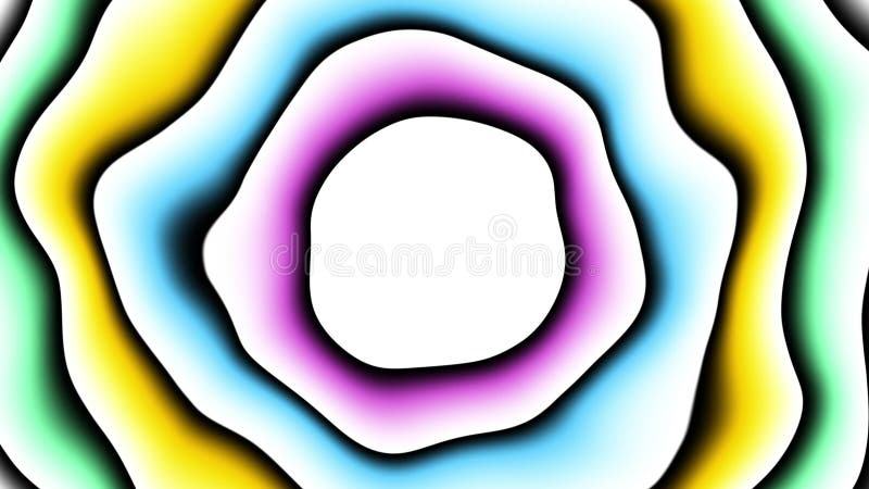 Abstract Animated Circles. Seamless Loop Stock Footage - Video of ...